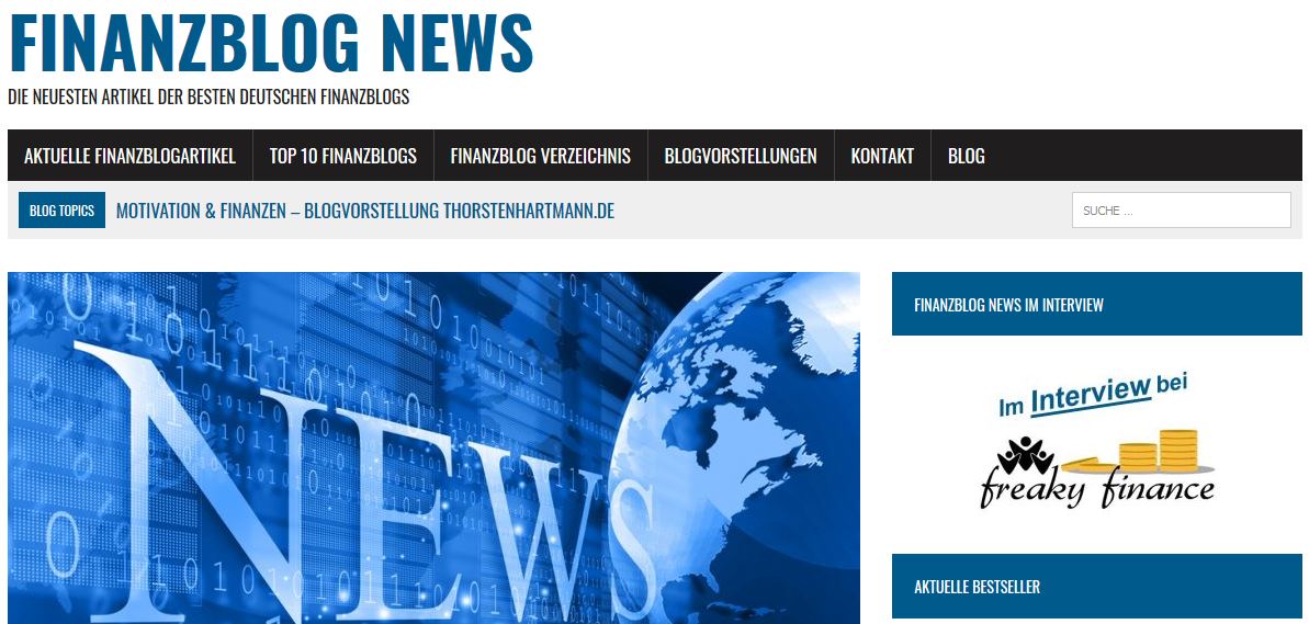 Interview mit Finanzblog News • Thorsten Hartmann